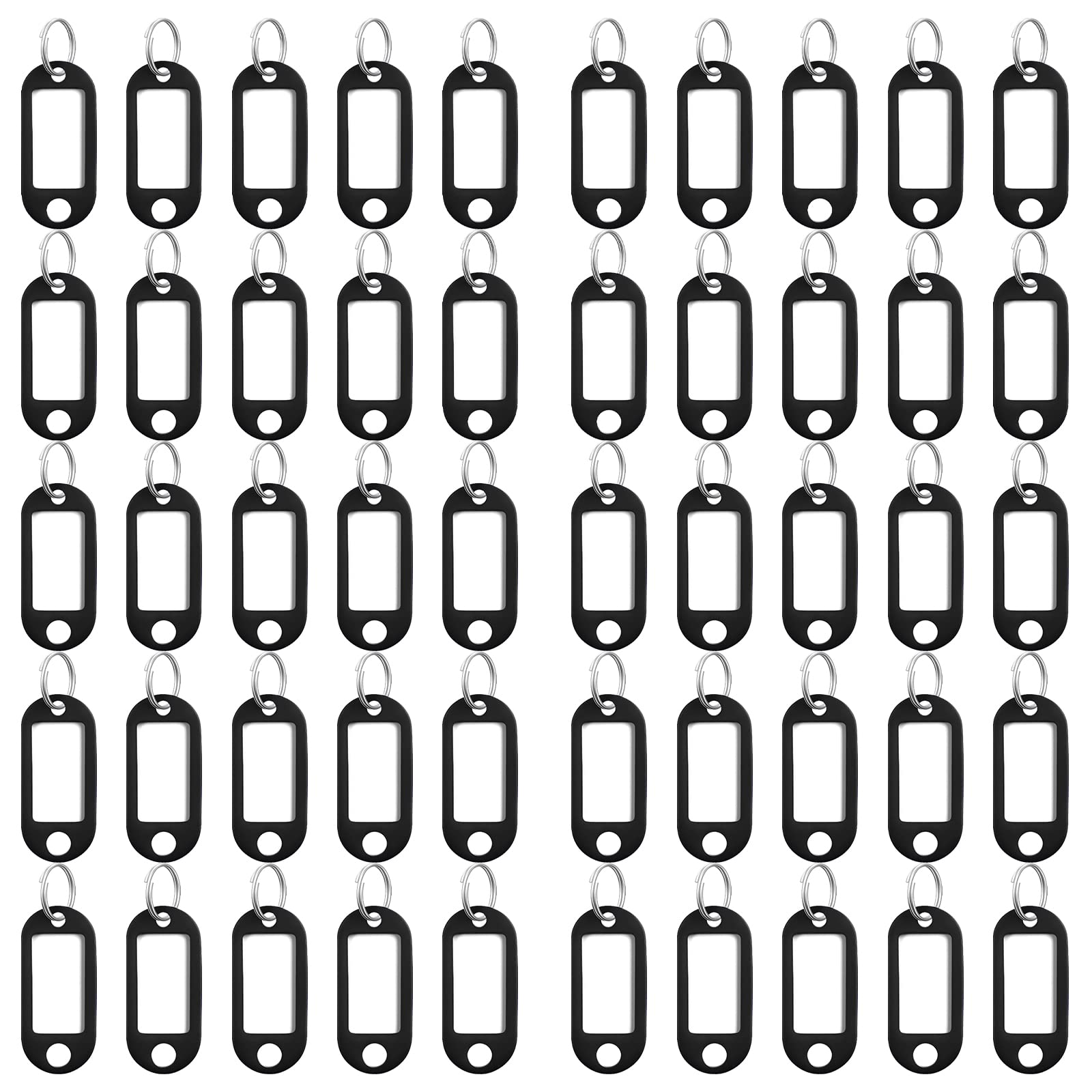 Snapklik.com : Colaxi 50pcs Colored Waterproof Plastic Key Fobs ID Tags ...