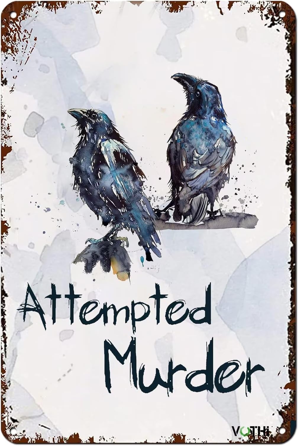 Amazon.com: Black Cat Crow Metal Tin Sign,Easily Distracted by Cats and ...