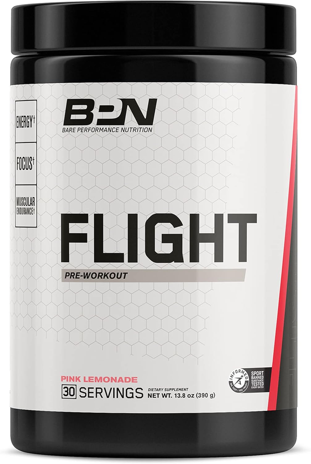 Amazon.com: BARE PERFORMANCE NUTRITION, BPN Flight Pre Workout, Pink ...