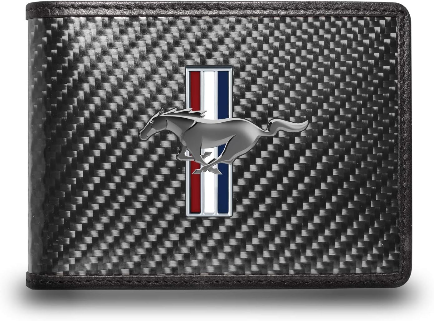 iPick Image for - Ford Mustang Tri-Bar Logo Black Real Carbon Fiber ...