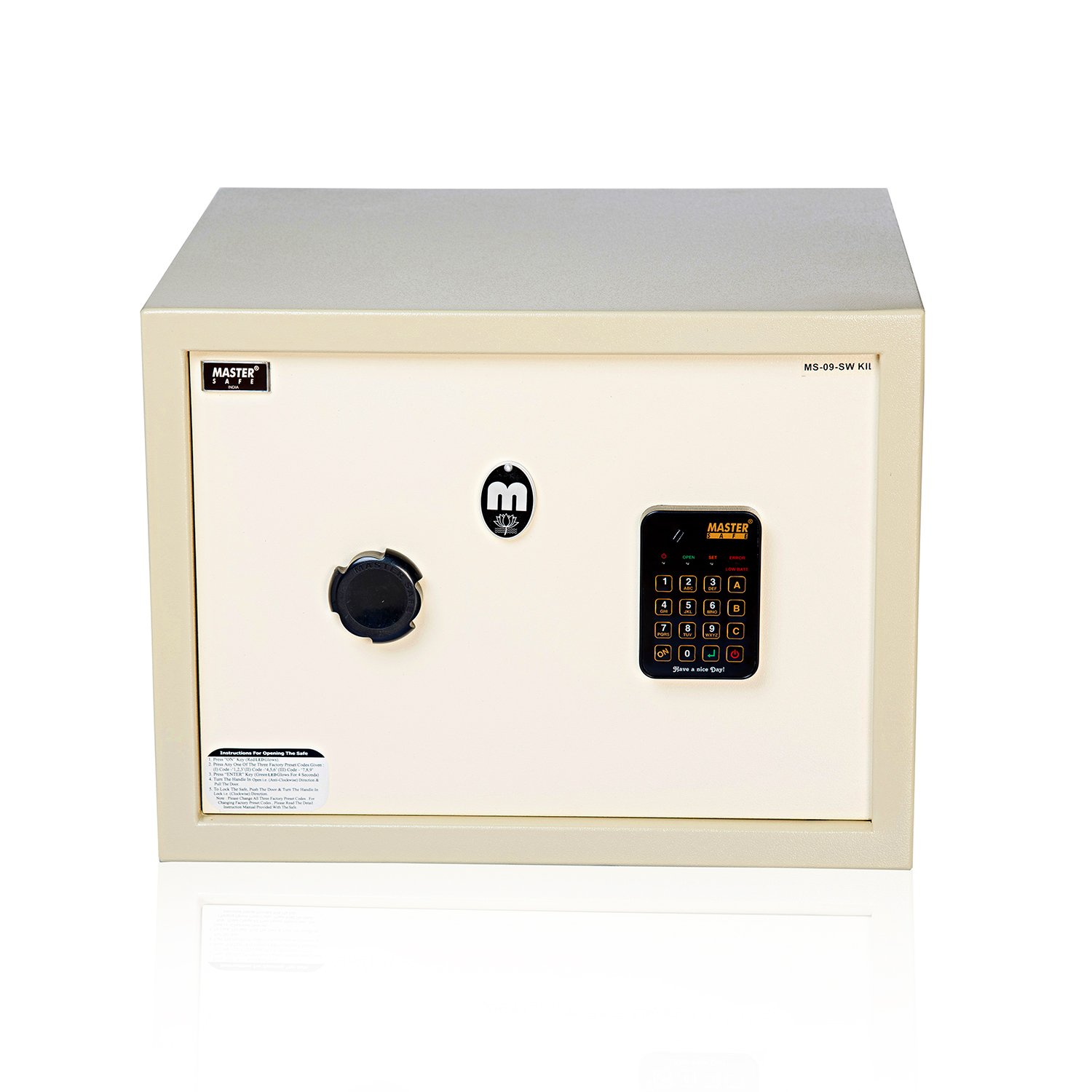 Master Safe MS-09 Premium Electronic Safe with Key and Secret Locker ...
