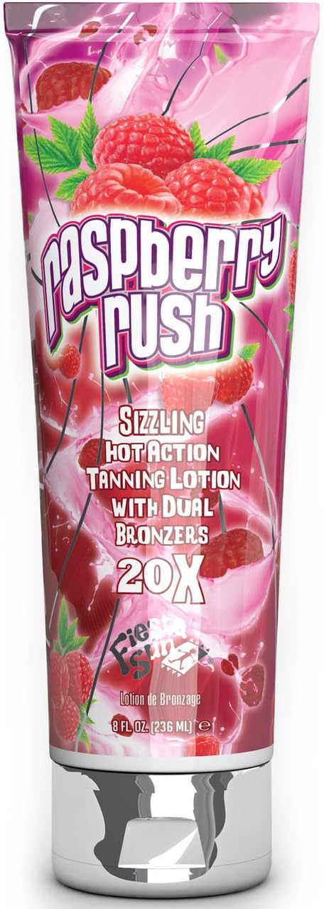 Amazon.com : Fiesta Sun Rasberry Rush 20X Hot Action Tanning Lotion 8 ...