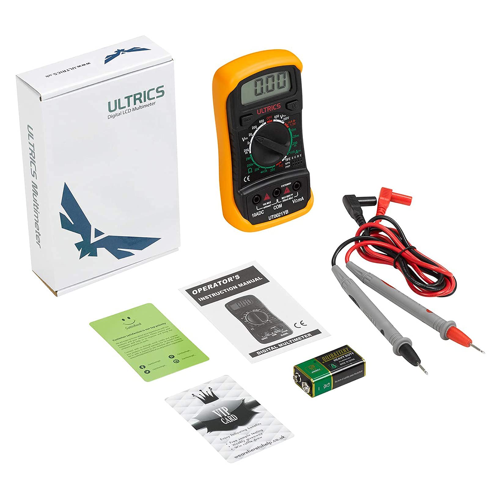 Buy ULTRICS Digital Multimeter, Voltmeter Ammeter Ohmmeter Circuit ...