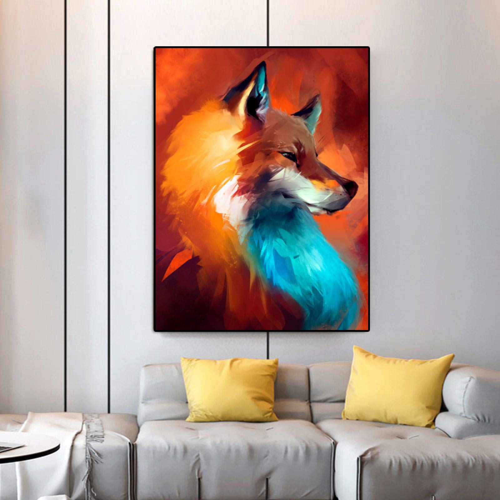 Abstract Fox Painting