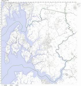 Amazon.com: Talbot County, Maryland MD ZIP Code Map Not Laminated ...