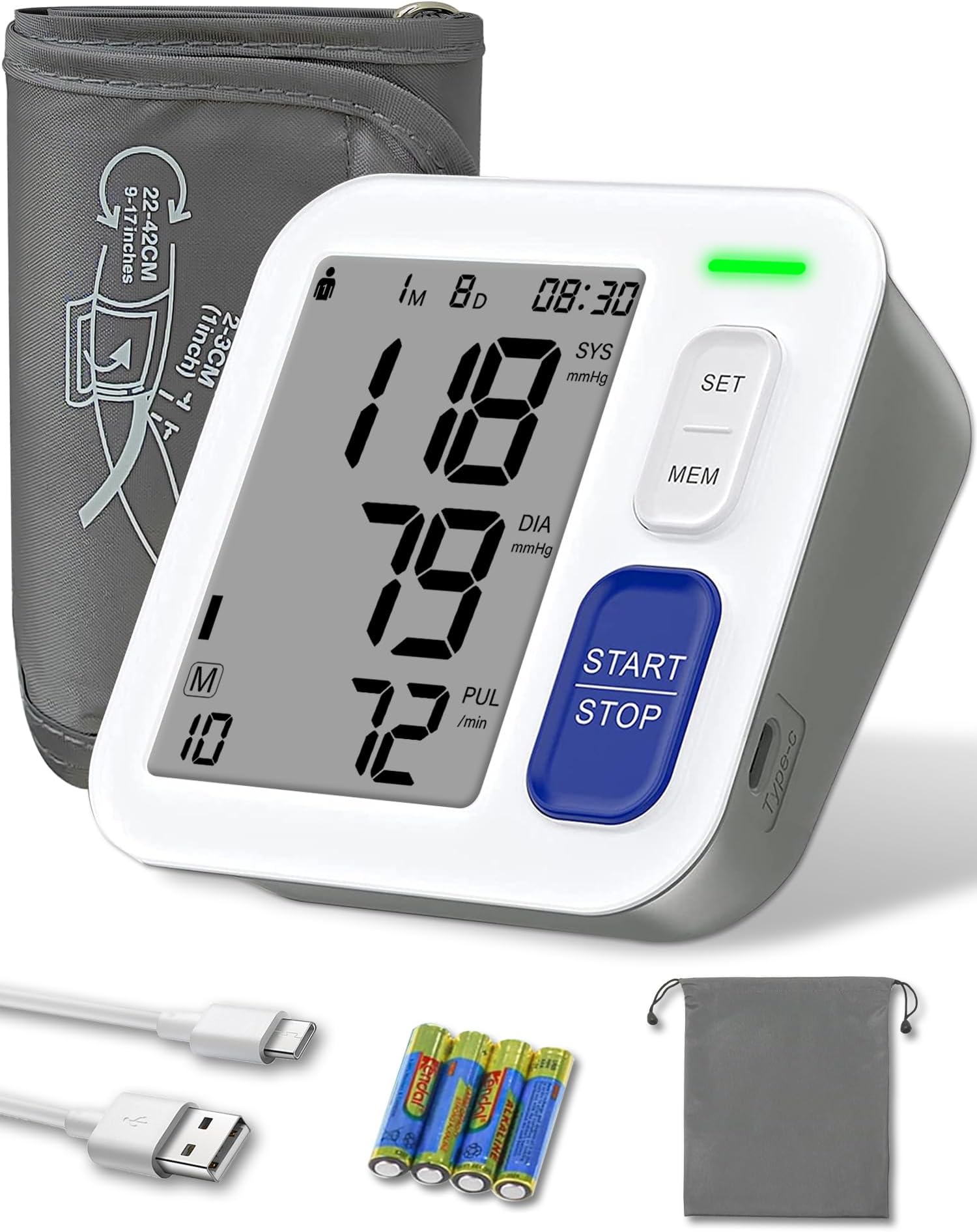 Amazon.com: OMRON Silver Upper Arm Blood Pressure Monitor - Clinically ...