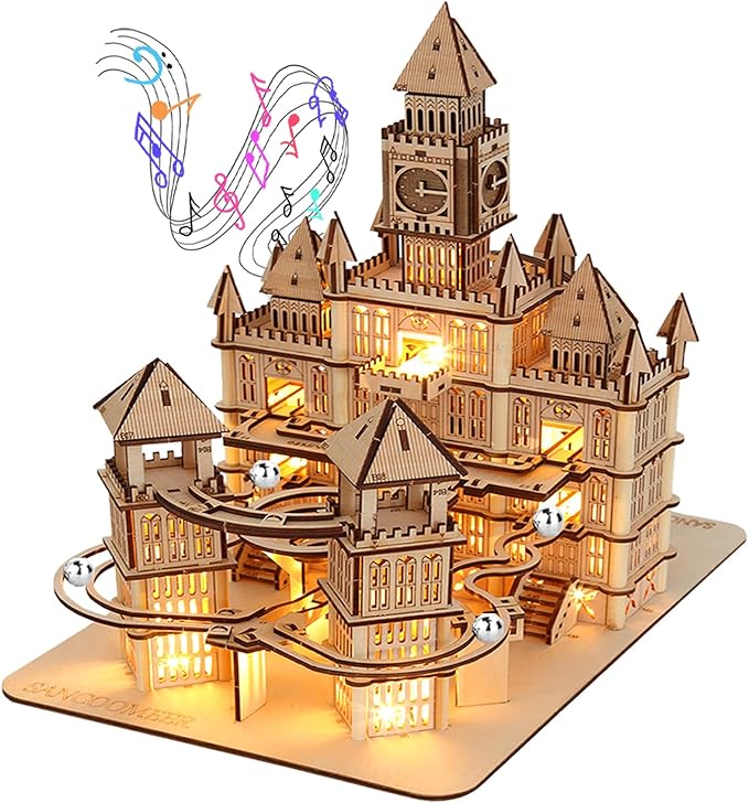 Amazon.com: 3D Wooden Puzzles for Adults Teens, Architecture Building ...