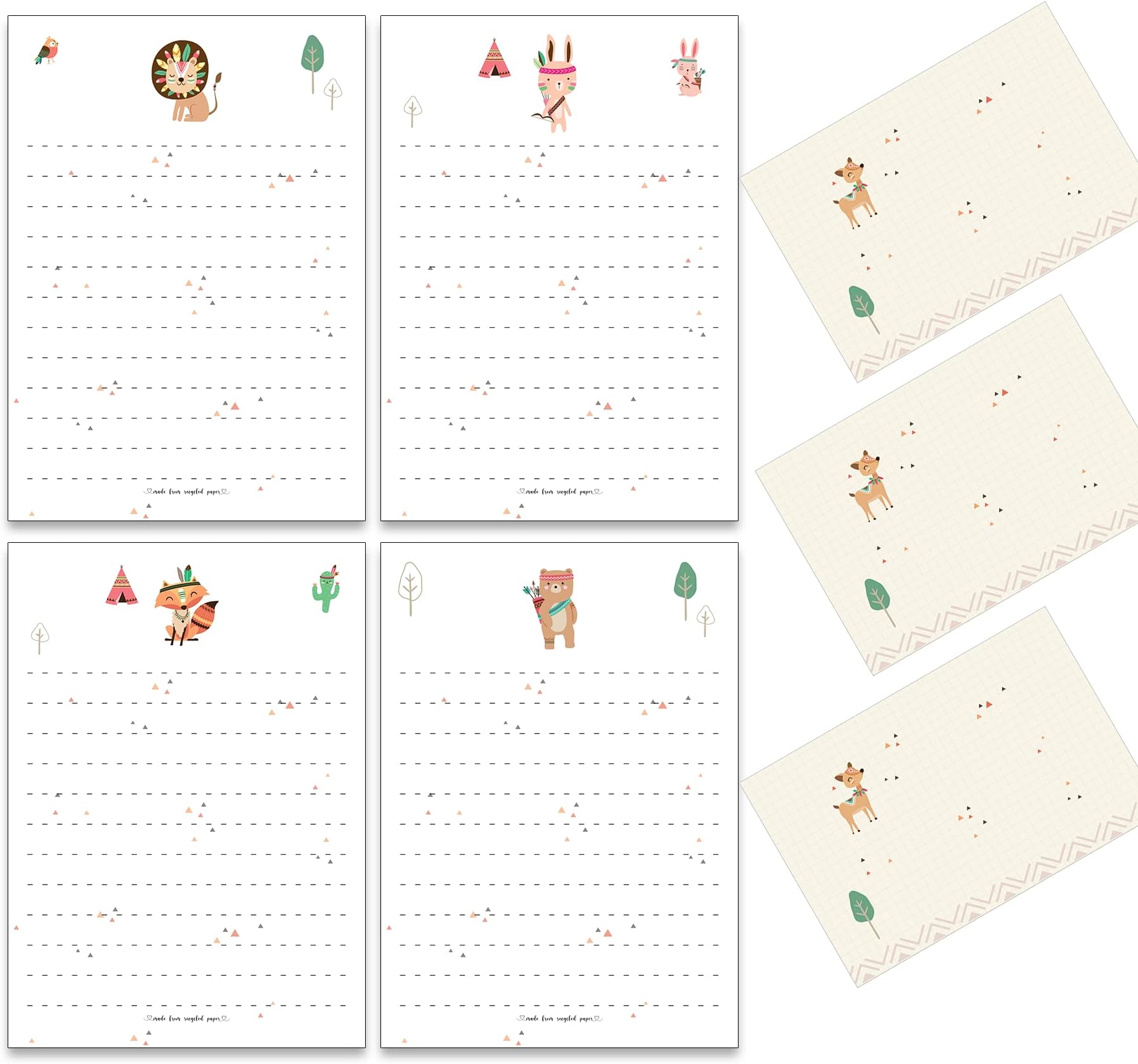 Amazon.com : 36 PCS Paper Letter Writing Set for Kids made from ...