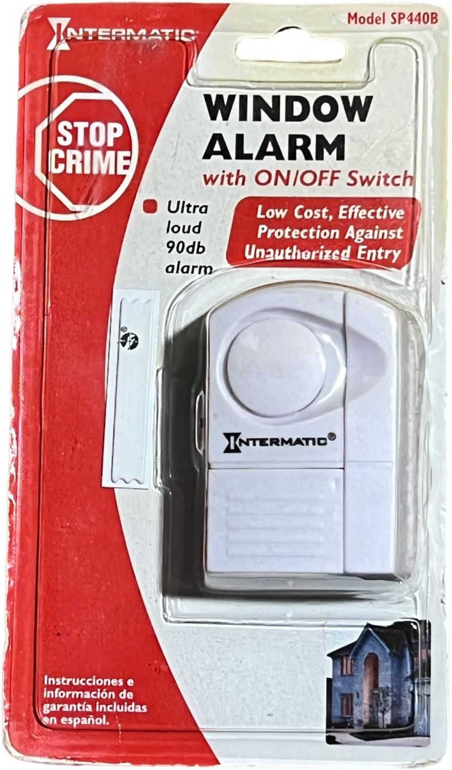 Intermatic SP440B Wireless Window Alarm, White, Surveillance Video ...