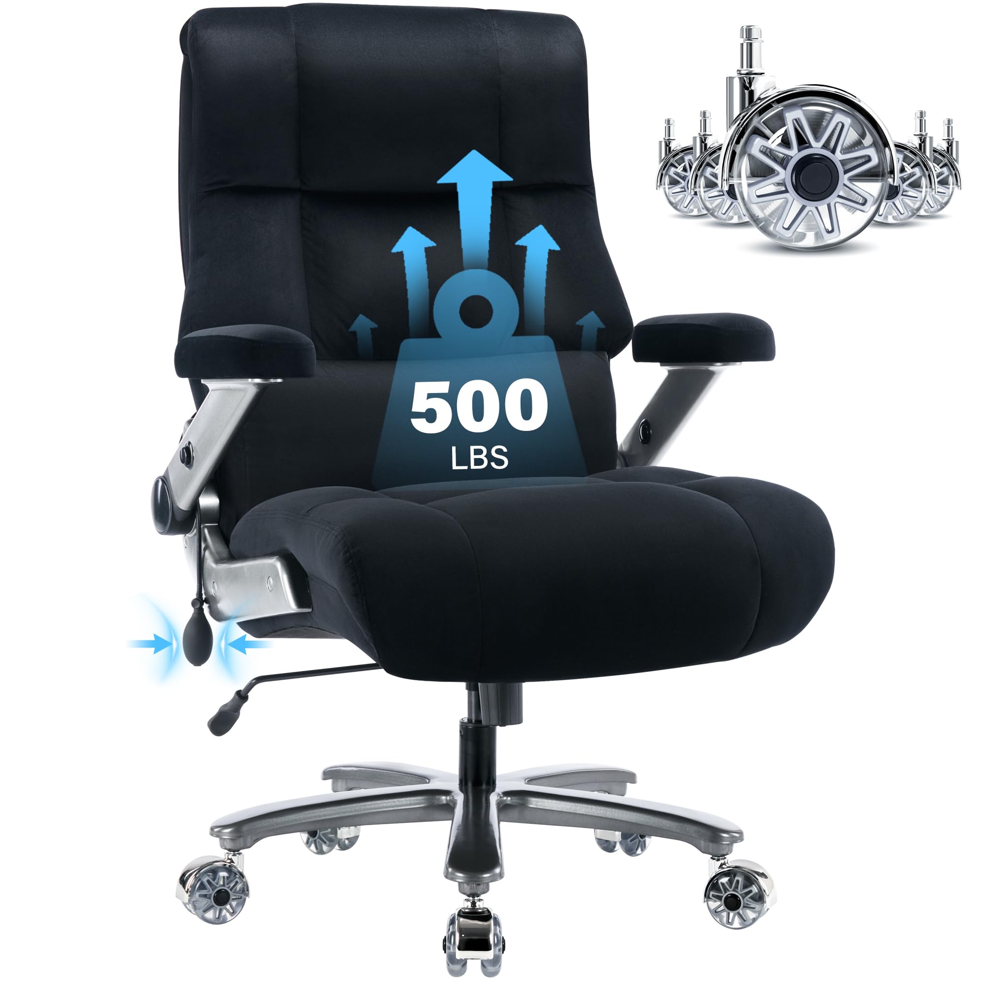 Snapklik.com : Big And Tall Office Chair 500lbs- Executive Desk Chair