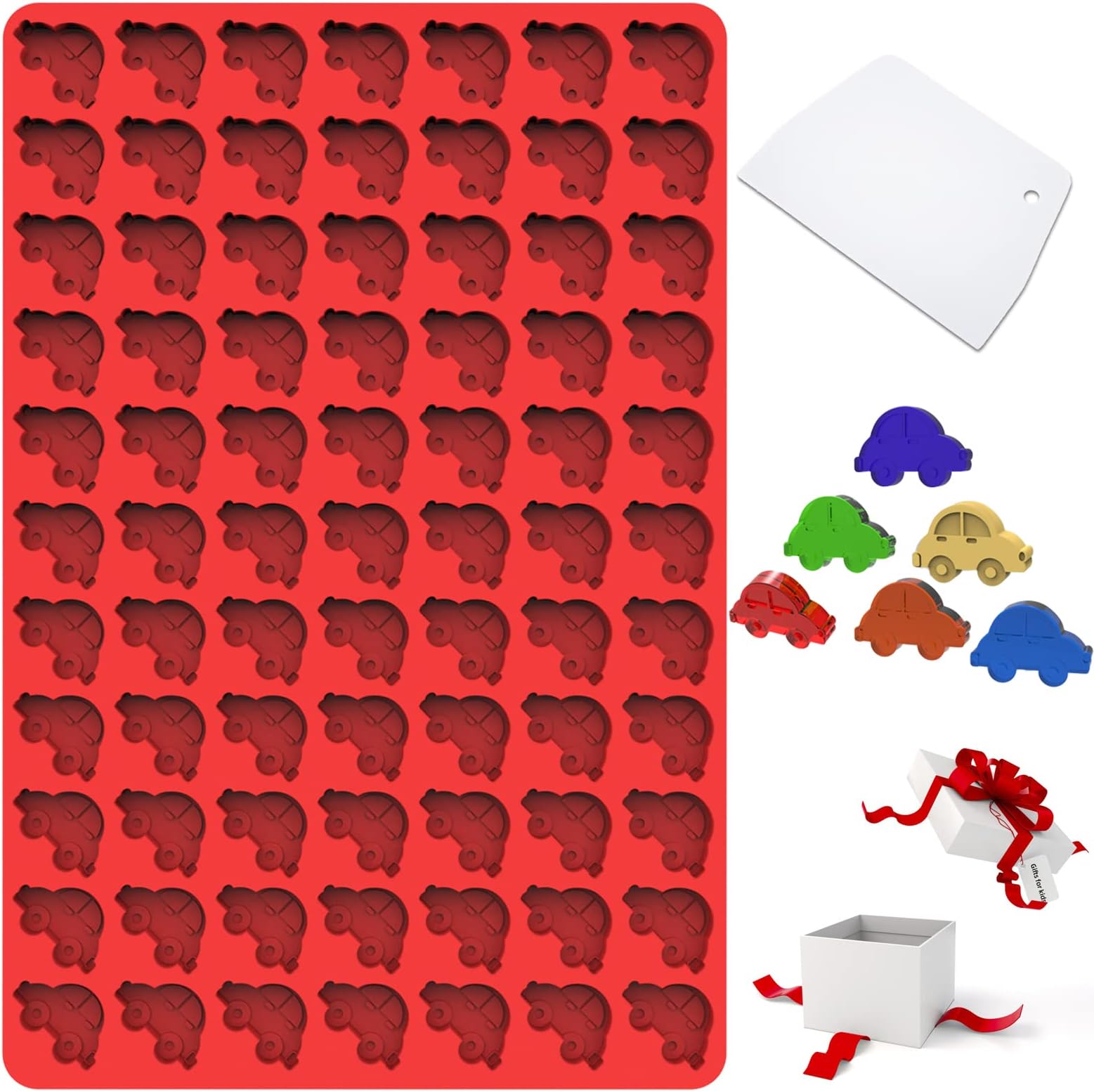 Amazon.com: Silicone Chocolate Molds Car Cars Candy Molds for Jello ...