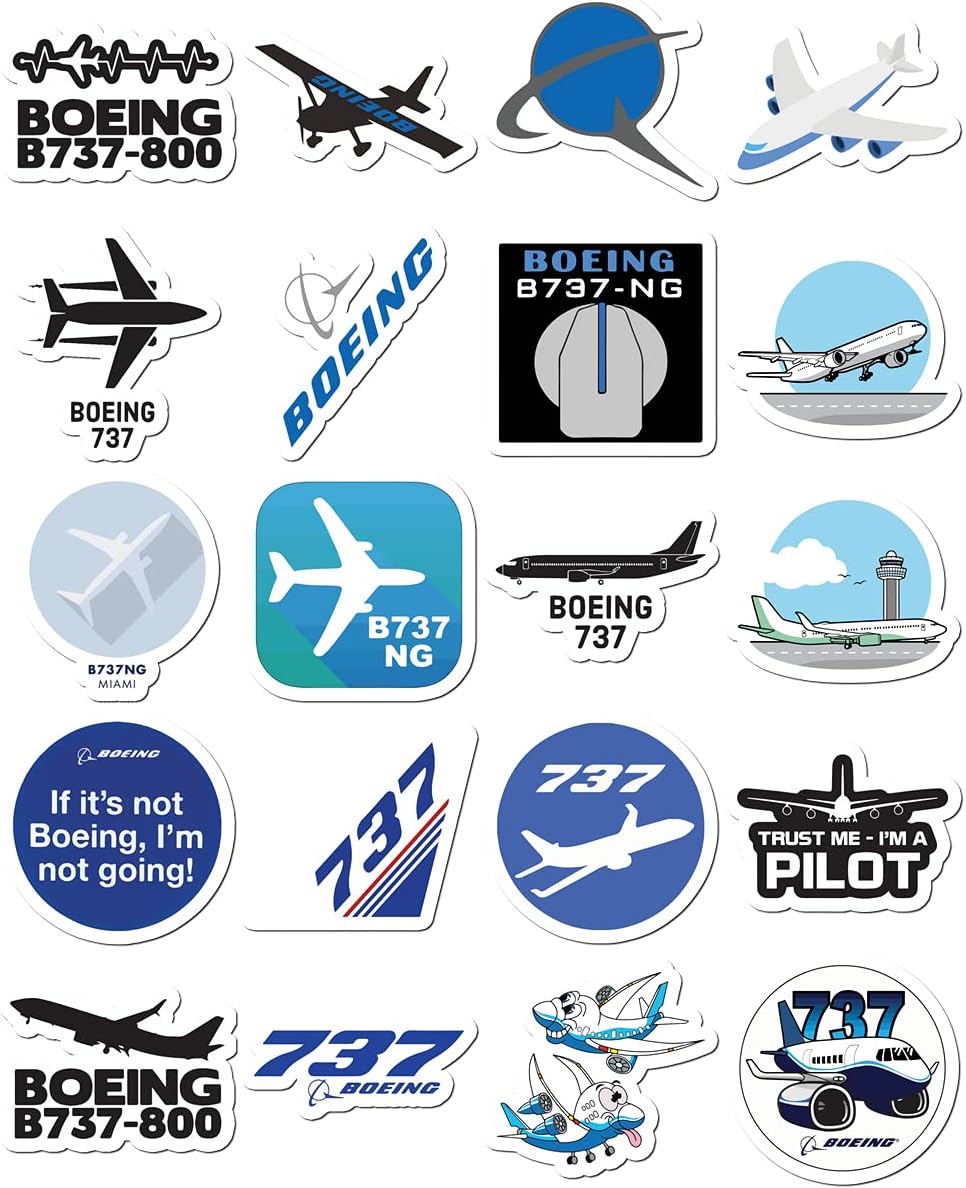 Amazon.com: Stickers 20 Pcs Per Pack Aesthetic 737 Colorful Vinyl ...