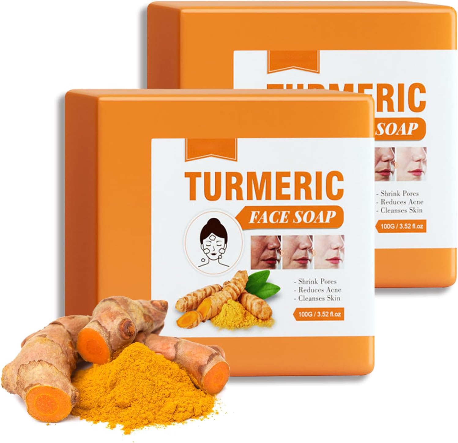 Amazon.com : Turmeric Soap - All Natural Hand Crafted Plant based (pack ...