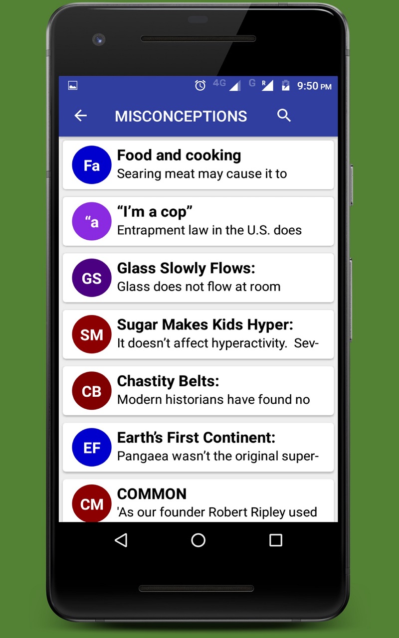 Common Misconceptions - App on Amazon Appstore