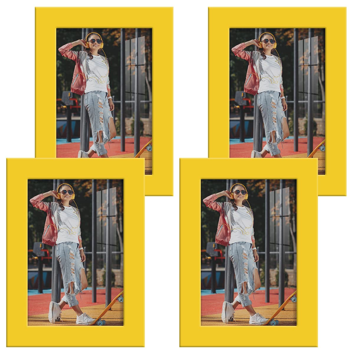 Amazon.com - Renditions Gallery Photo Frames 4x6 inch Picture Frame Set of 4 High-end Modern ...