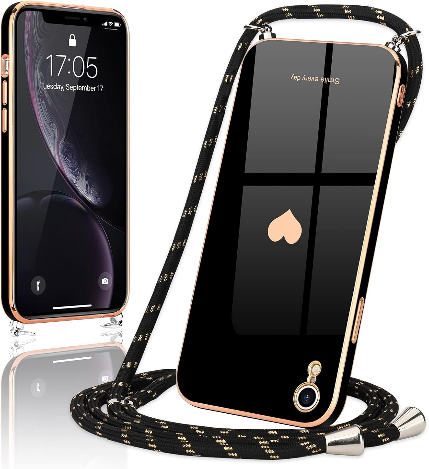 Wirvyuer Coque avec Cordon pour iPhone XR Coque Ultra Mince Silicone ...