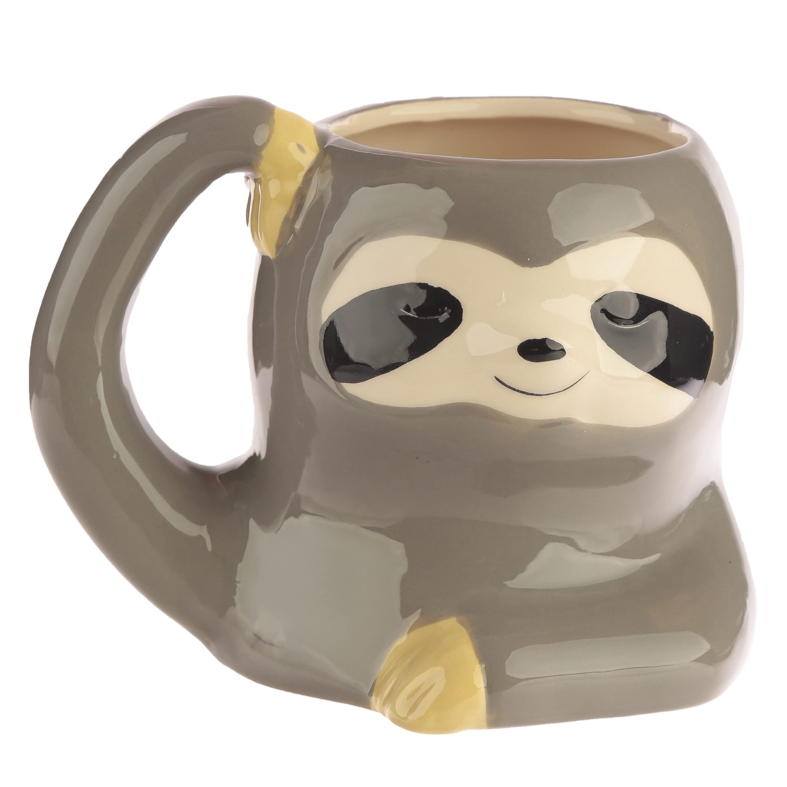 Puckator Just Hanging Around Sloth Ceramic Shaped Tea Coffee Mug ...