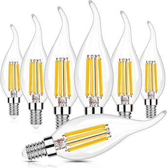 GenixGreen LED Bulb E14 LED Warm White Dimmable 6.5W 806 Lumens Classic ...