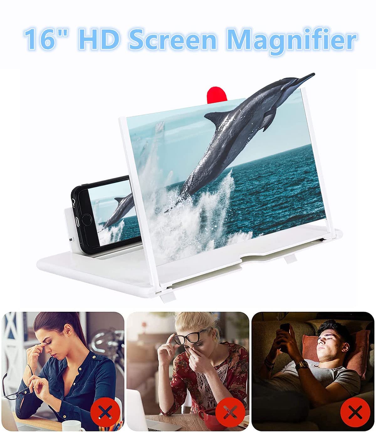 Cell Phone Screen Magnifier Screen Mobile Phone Magnifier, 2026 New 3D ...