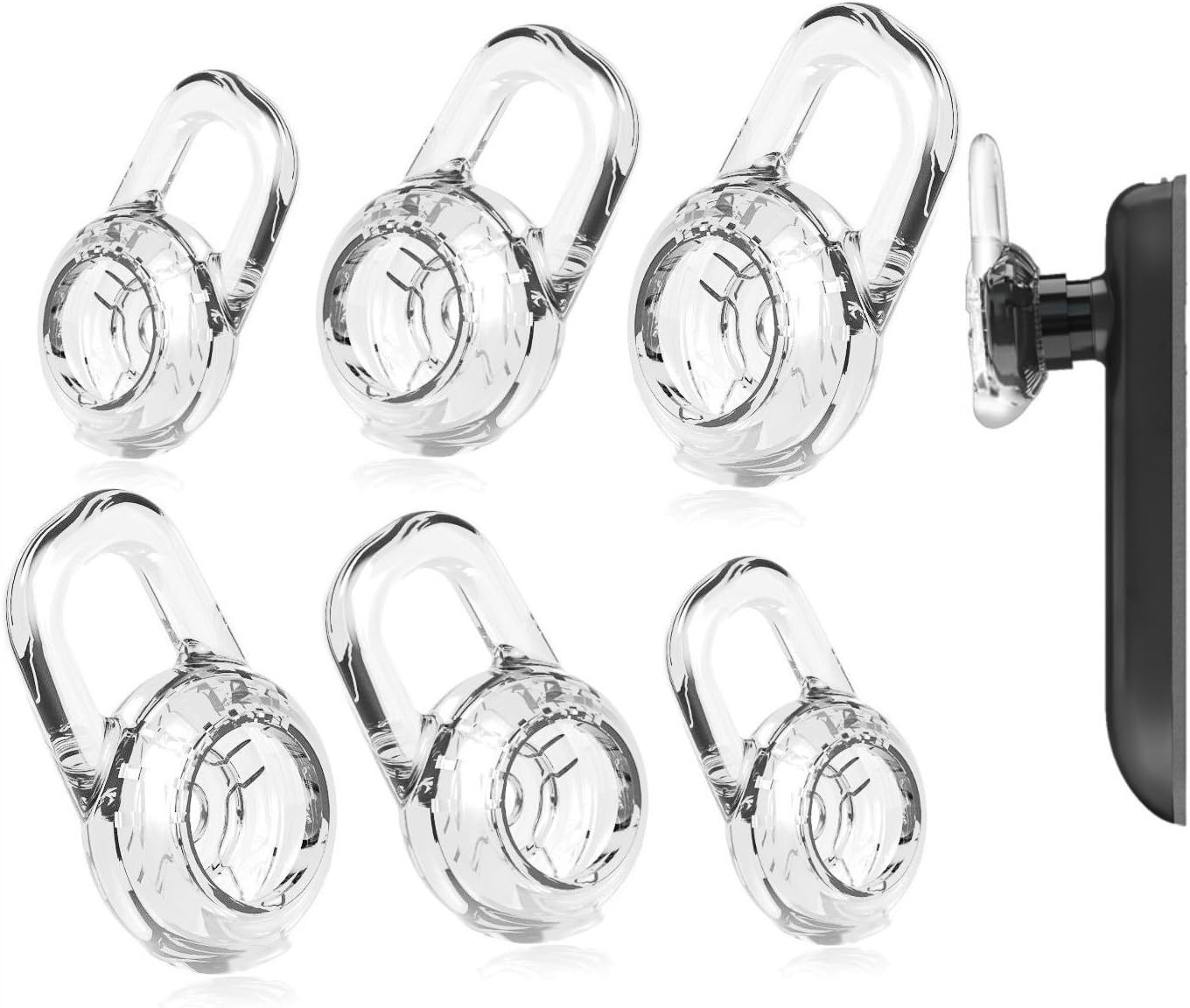 Amazon.com: 6 Pack Clear Earbuds EarGels Small Medium Large for ...