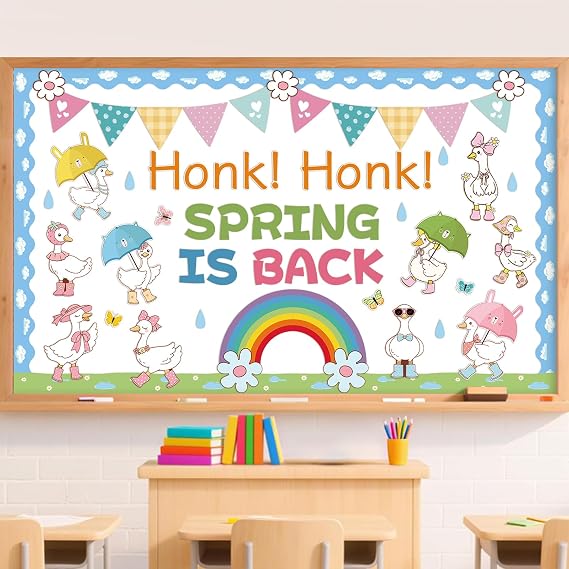 Amazon.com: PYURTHITY Honk Honk Spring is Back Bulletin Board ...