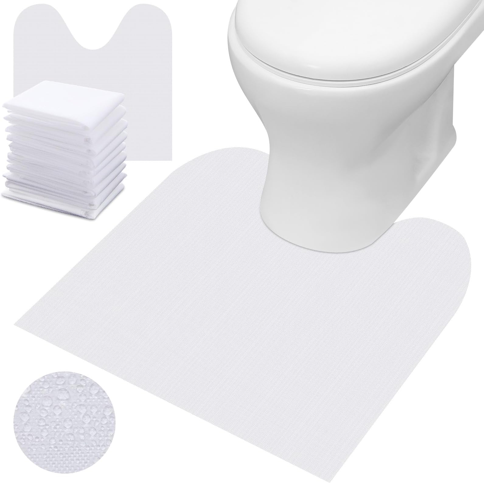 Amazon.com : Drydiet 25 Pieces Disposable Toilet Mats 24 x 24 Inches ...