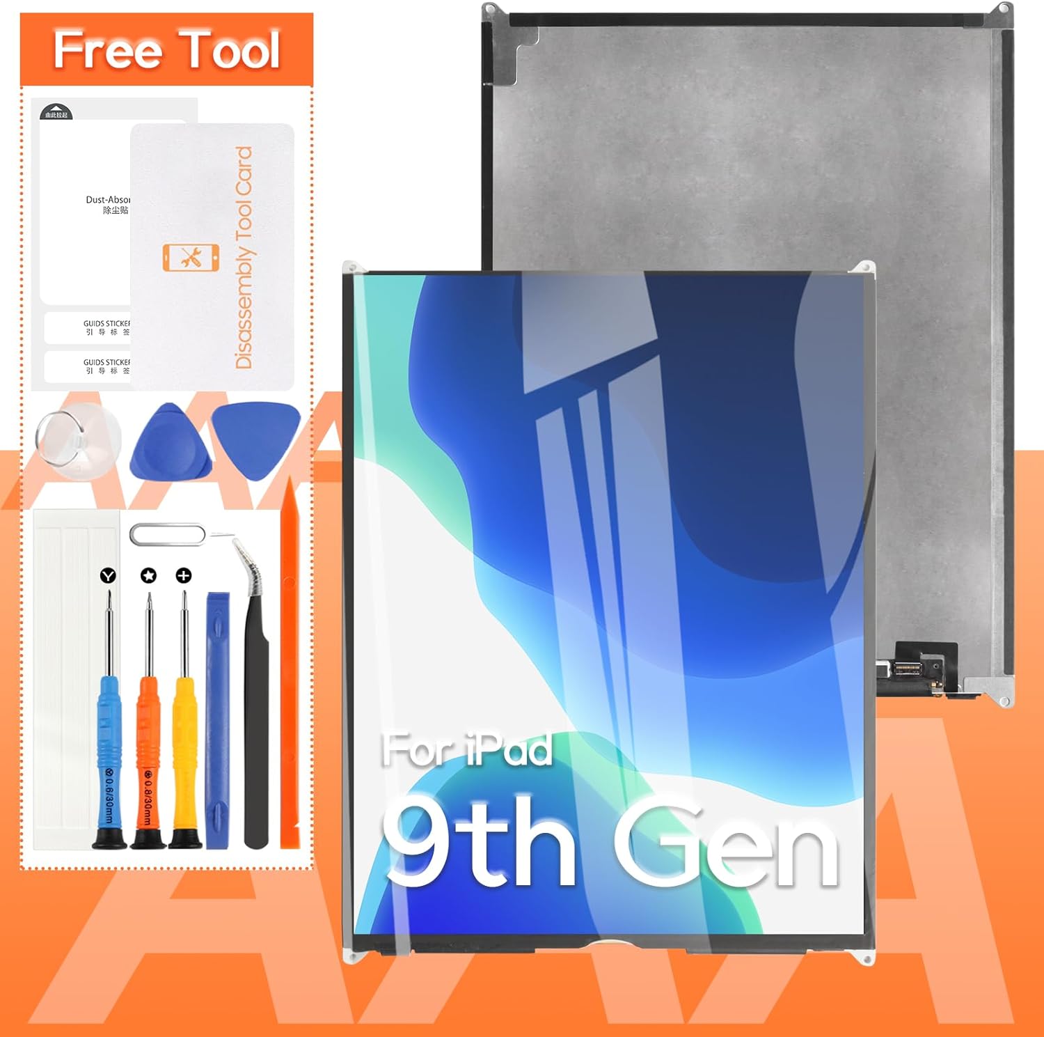 Amazon.com: Screen Replacement For iPad 9 (9th Gen) A2603 A2604 LCD ...