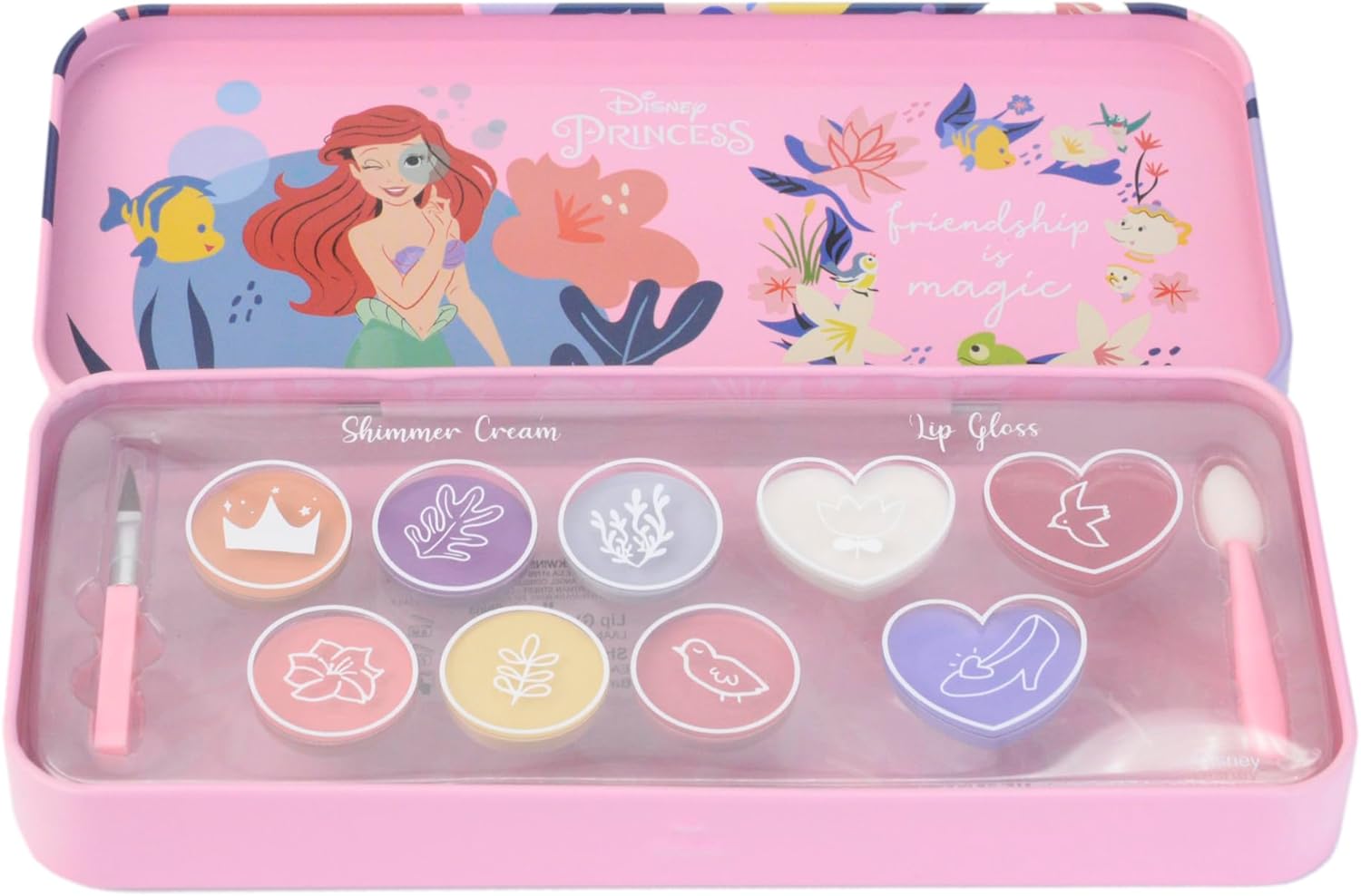 Lip Smacker Disney Princess Adventure Color Tin, Lips and Face Makeup ...