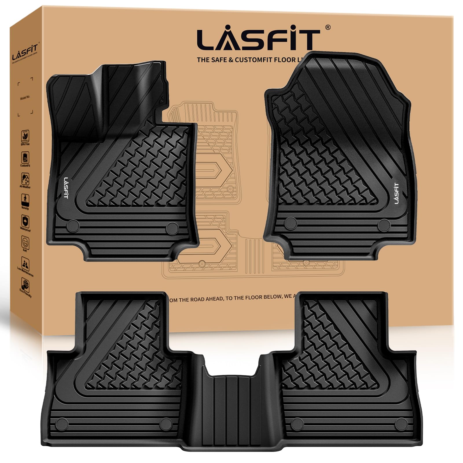 Amazon.com: LASFIT Floor Mats Custom for Lexus 2025 2024 2023 2022 NX ...