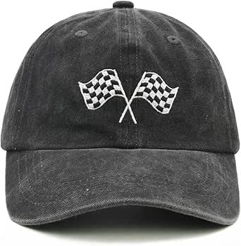 Amazon.com: Wodeal Racing Car Flag Hat for Men Women, Adjustable ...