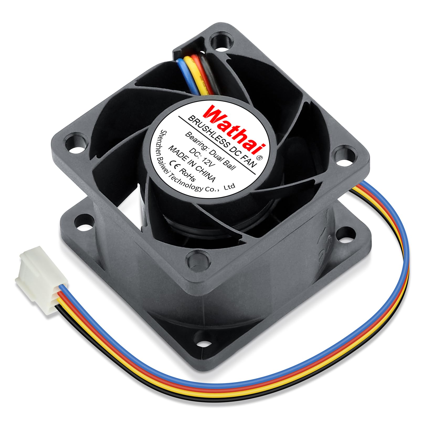Snapklik.com : Wathai 40mm PWM Server Fan 12V 4 Pin CPU Static Pressure ...