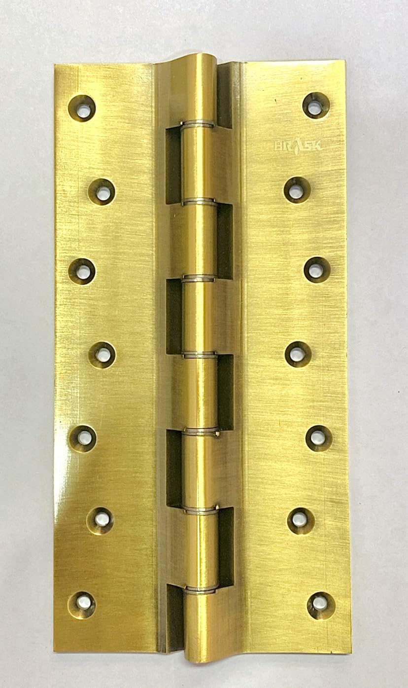 "BRASK" Brass Railway Washer Hinges | Heavy Duty Antique Finish | Soft ...