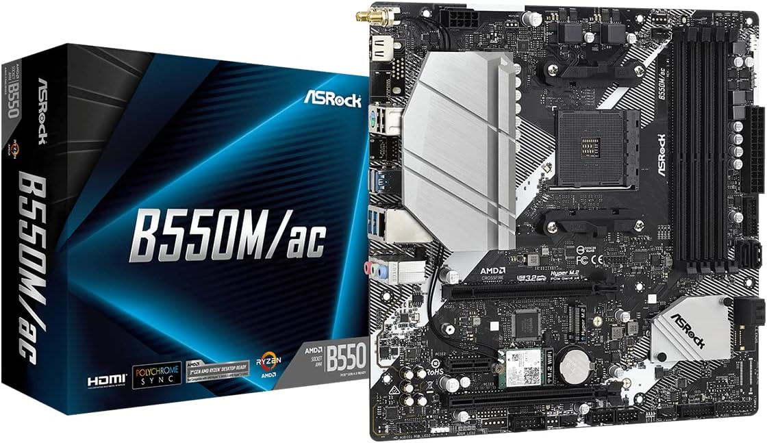 Amazon.com: Asrock B550M/AC Mb Asrock B550m/ac R : Electronics
