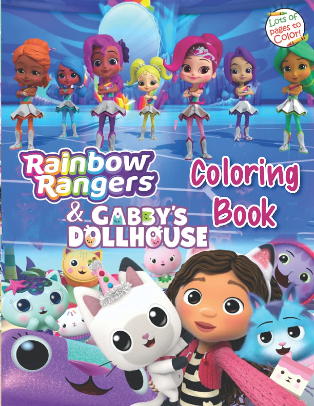 Buy Rainbow Rangers & Gabby's Dollhouse Coloring Book: Awesome Premium ...