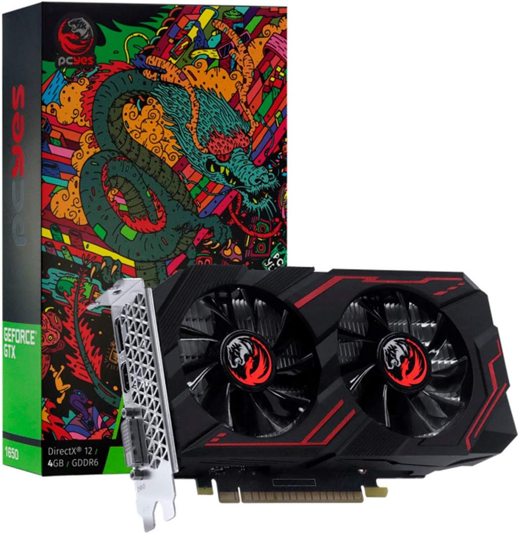 GPU GTX 1650 SUPER 4GB GDDR6 128 BITS DUAL FAN – PAK1650S4GBDF PCYES ...