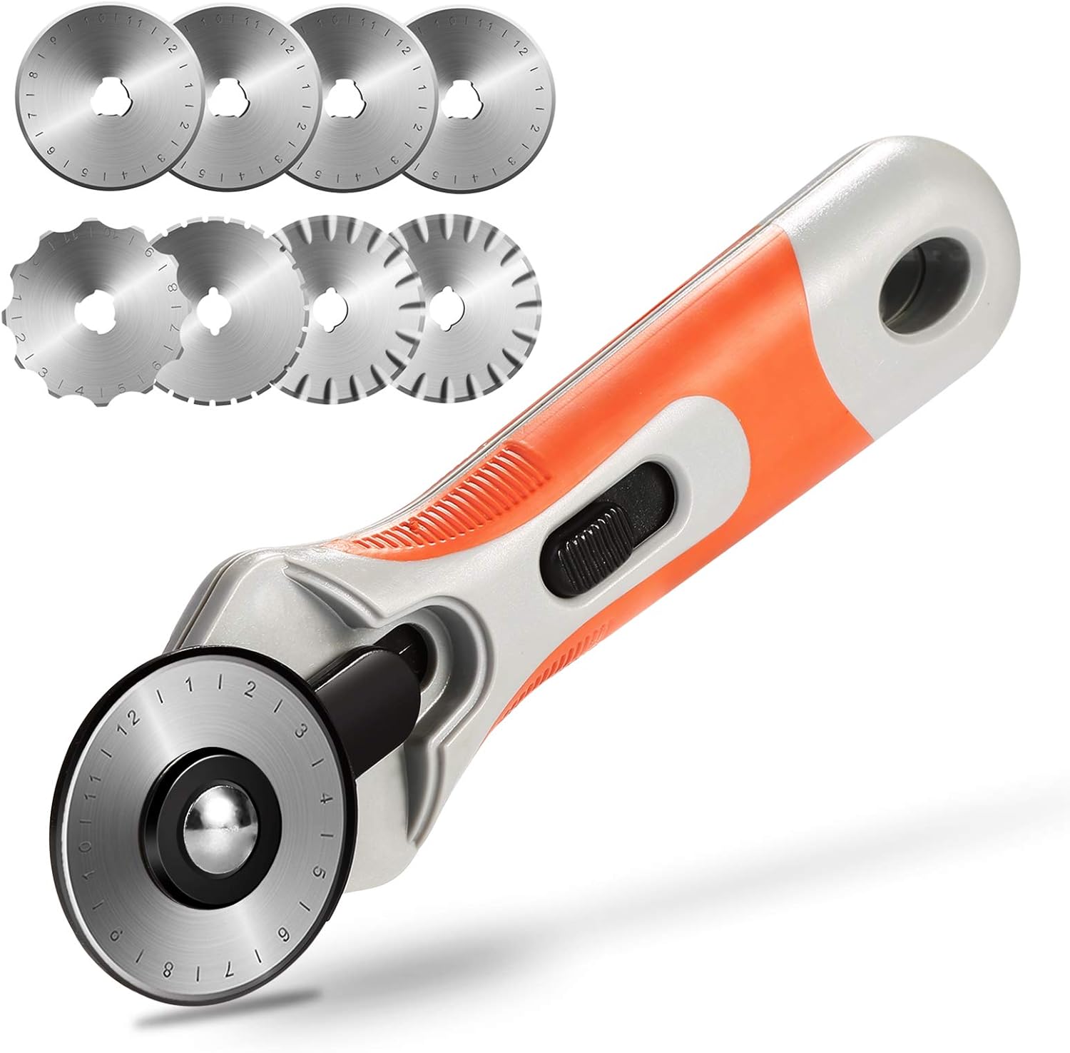 Cortador Giratorio AGPtEK de 45 mm con 8 cuchillas de repuesto para ...