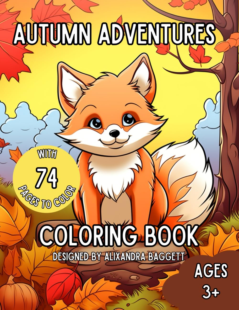 Autumn Adventures Coloring Book: Playful Fall coloring for Kids ...