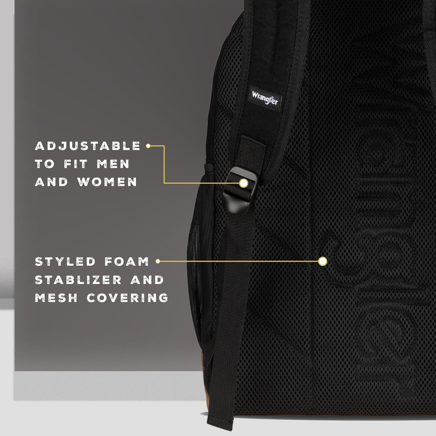 Wrangler Yellowstone Sturdy Backpack for Travel Classic Logo Water ...