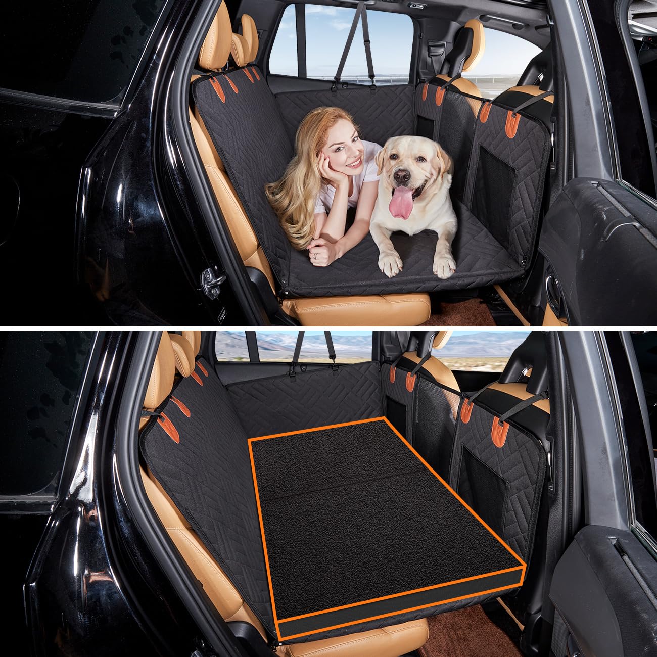 Amazon.com : YJGF Back Seat Extender & Dog Bed for Back Seat Extender ...