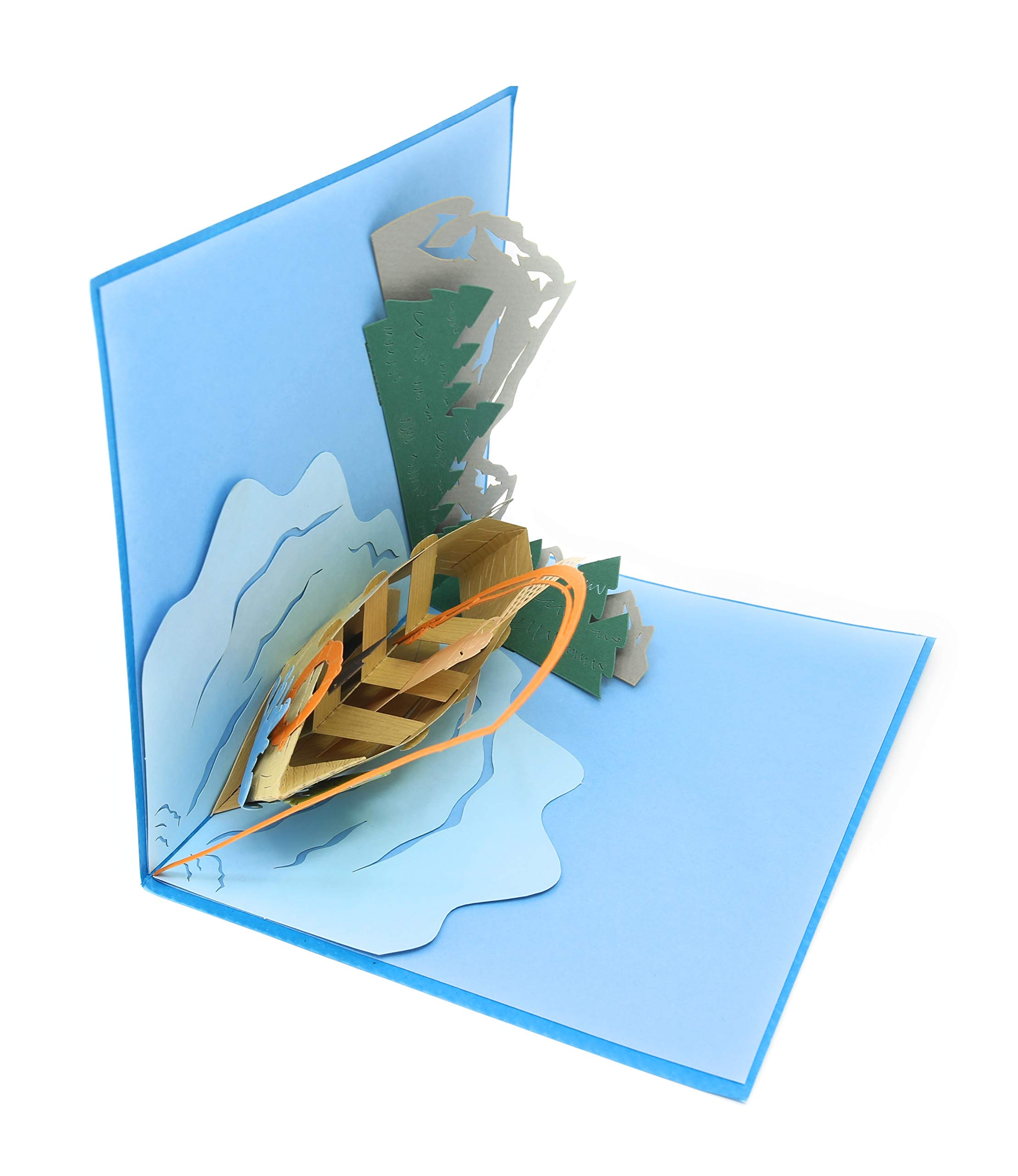 PopLife Fishing Boat Pop Up Card for Dad! - 3D Happy Anniversary Pop Up ...