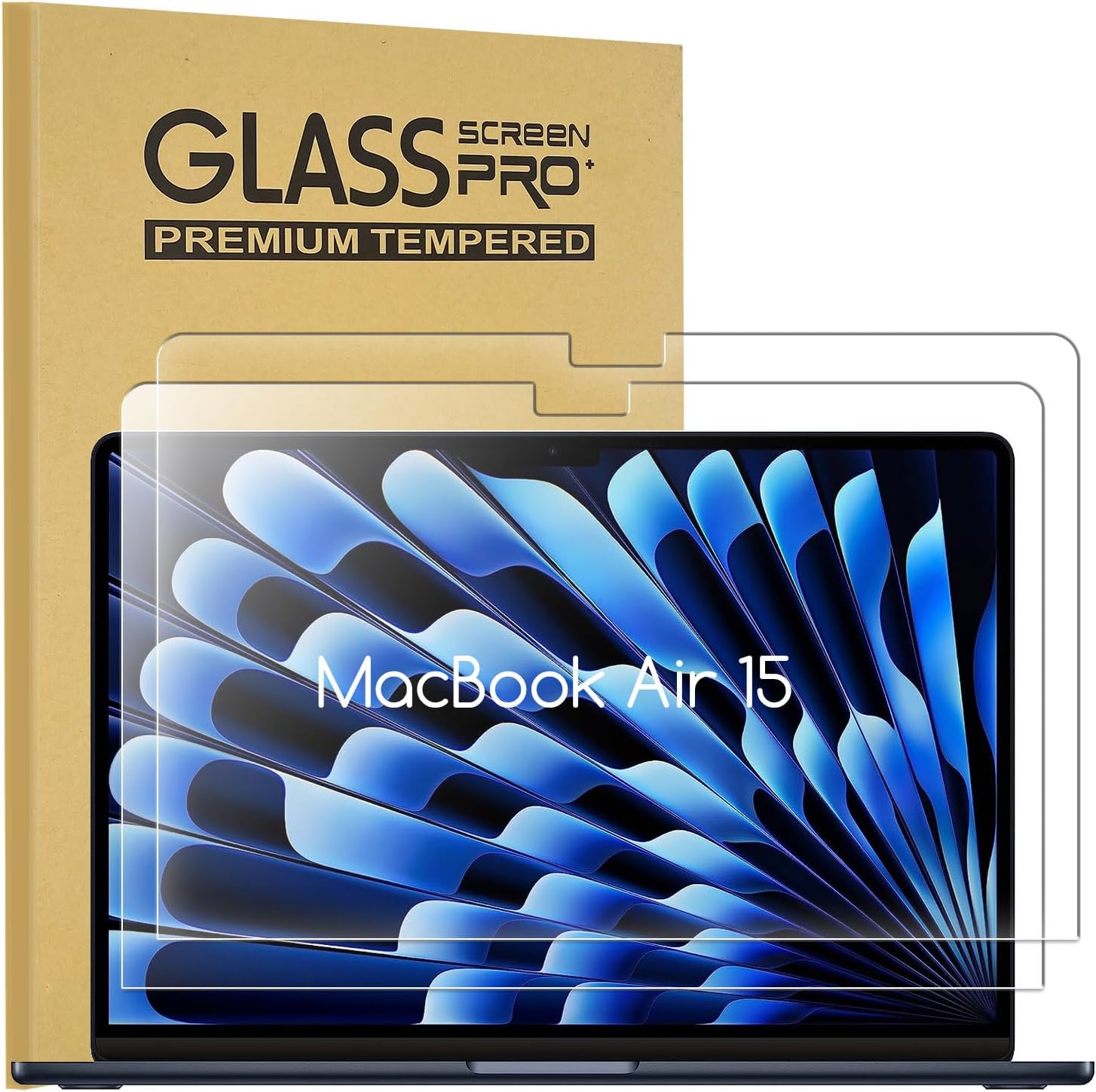 Amazon.com: KEANBOLL 2 Pack Tempered Glass Screen Protector for New Apple 2025-2024-2023 MacBook ...