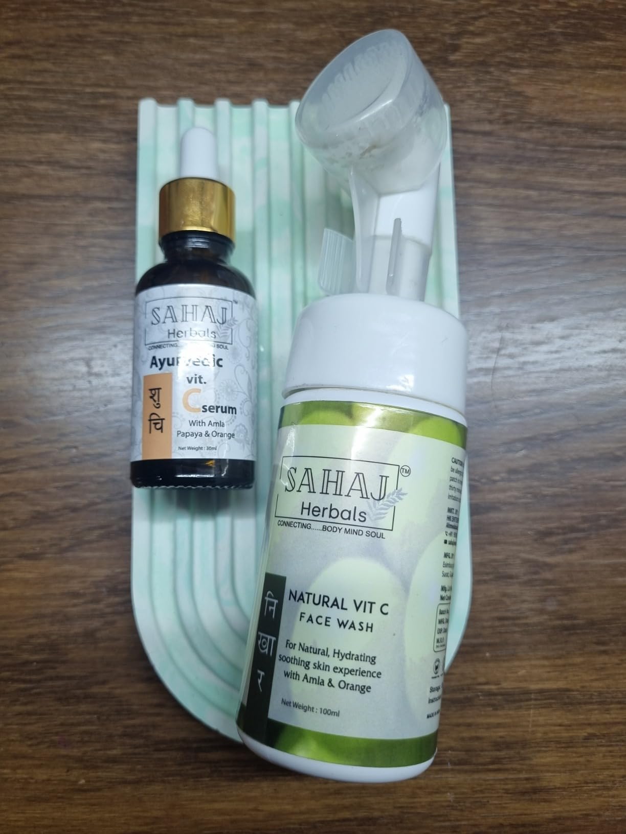 Sahaj Pimples Free Combo (Face Wash+Vit C Serum) | Foming Facewash ...