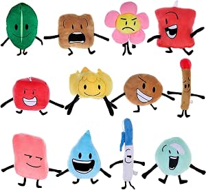 NlsqUK 12 Pcs Bfdi Set, Battle for Dream Island Gifts, Soft Bfdi with ...