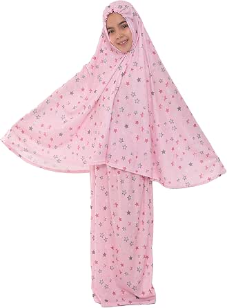 Amazon.com: Prayer Set for Muslim Girls, Skirt, a Scarf, and a Rosary ...