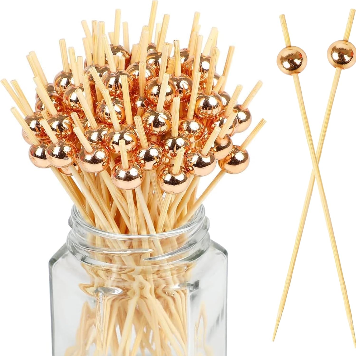 Amazon.com | Cocktail Picks, 100 Pcs Handmade Sticks 4.7 Inch Long ...