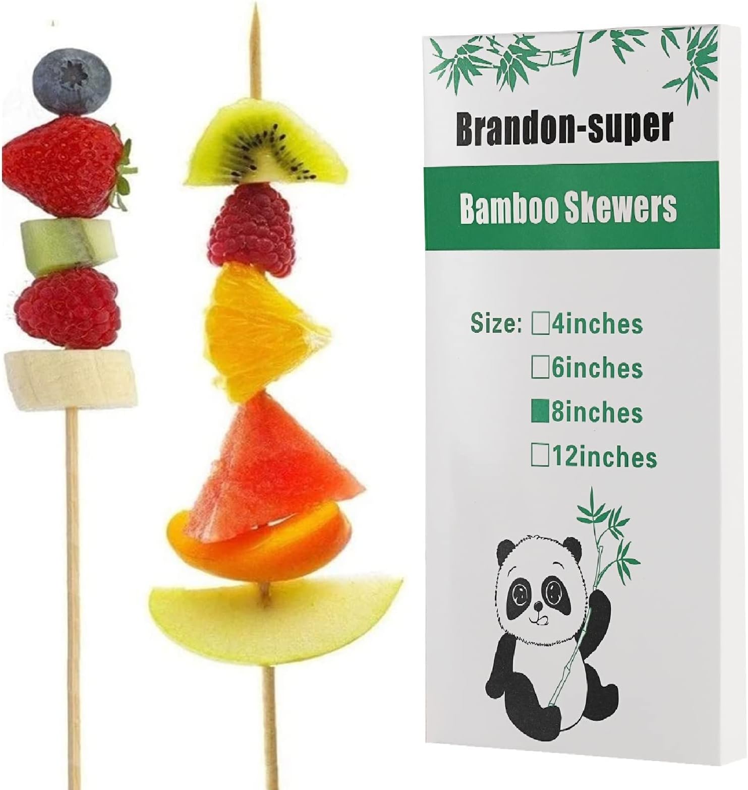 Amazon.com: Medsu 100pcs Mini Bamboo Paddle Skewers Barbecue Cute Fruit ...