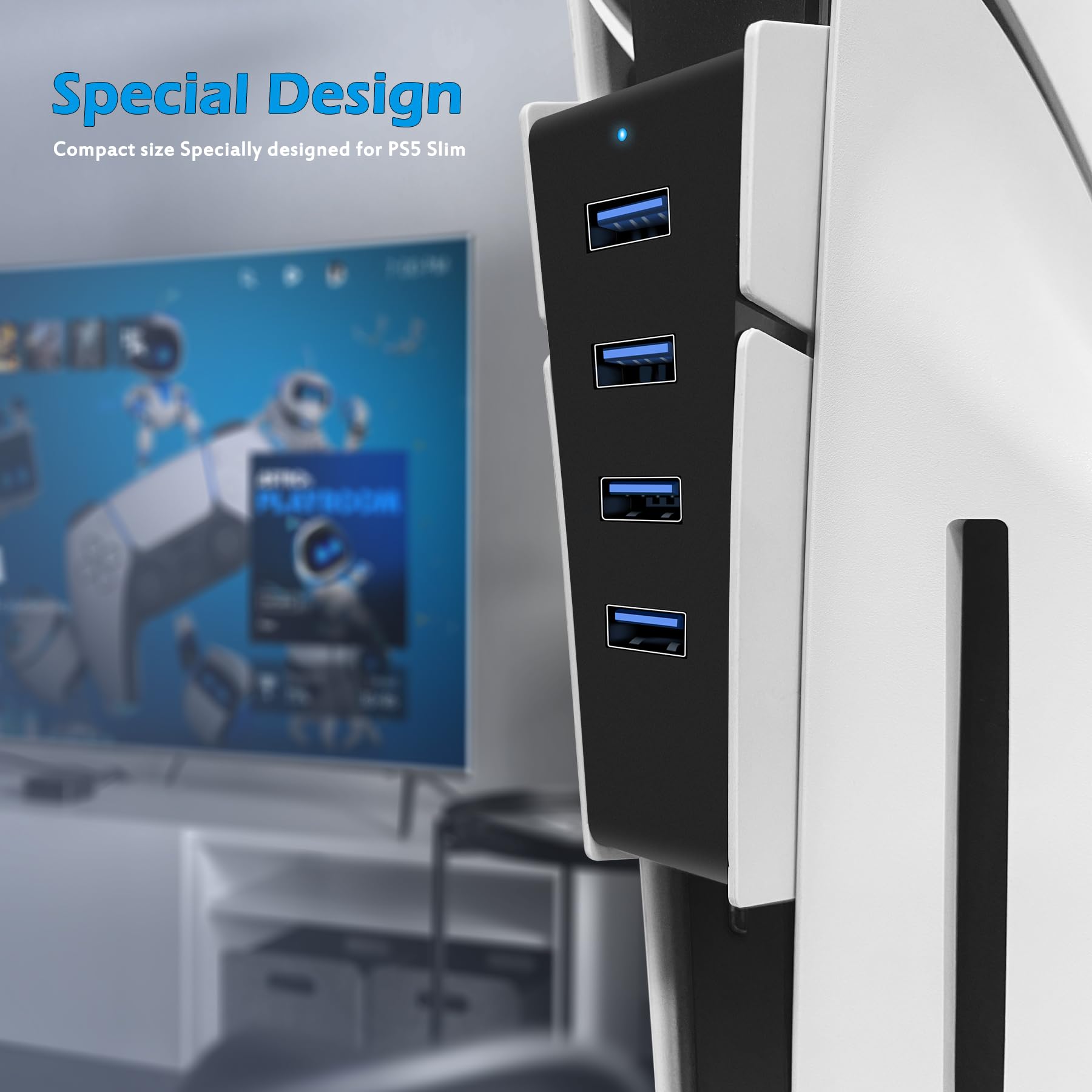 Snapklik.com : AQIDAP Hub For PS5 Slim,USB High-Speed Expansion Hub ...