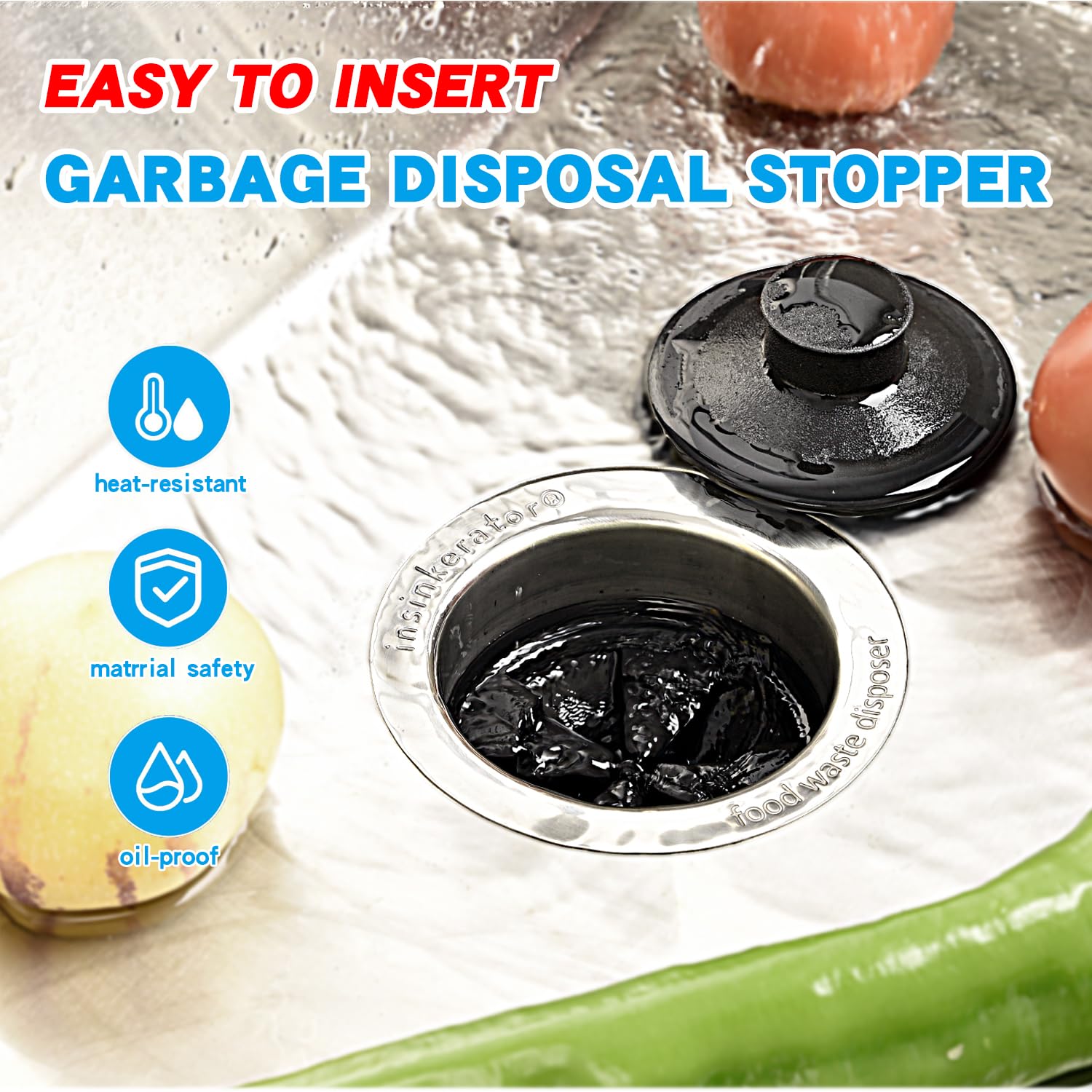 Snapklik.com : Garbage Disposal Splash Guard 3 3/8 Inch,Rubber Sink ...