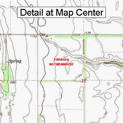 Amazon.com : USGS Topographic Quadrangle Map - Edinburg, North Dakota ...
