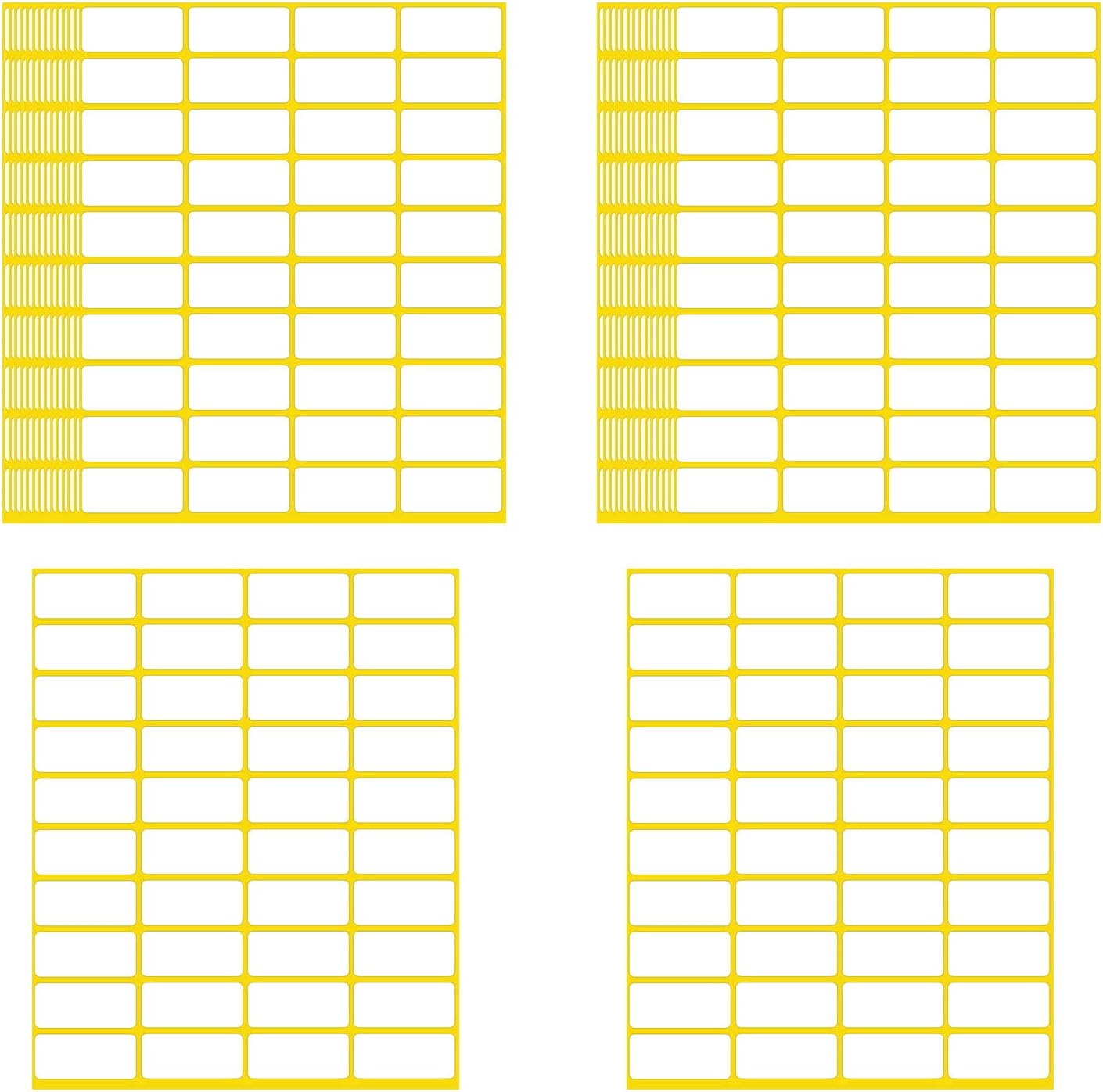 Amazon.com : yueton 1200PCS 30 Sheets 40PCS/Sheet 0.67 x 1.5inch Self ...